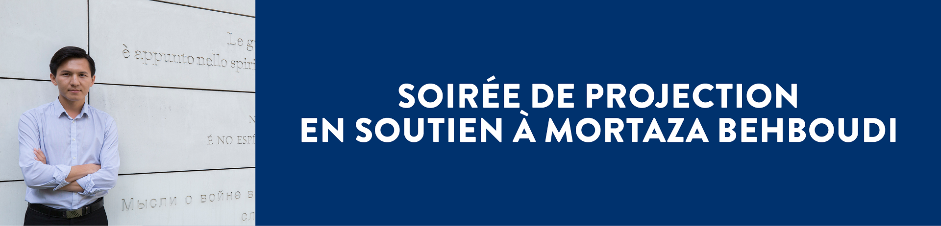 Soirée de soutien à Mortaza Behboudi – Projection de ses documentaires ...