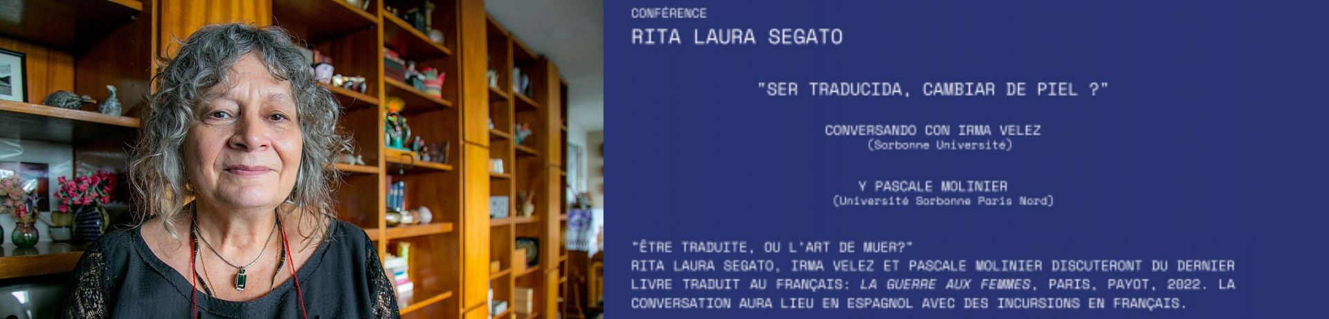 Conférence de Rita Laura Segato | Université Paris 1 Panthéon-Sorbonne