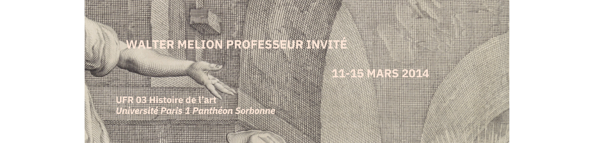 Walter Melion, professeur invité à l'UFR 03 Histoire de l'art ...