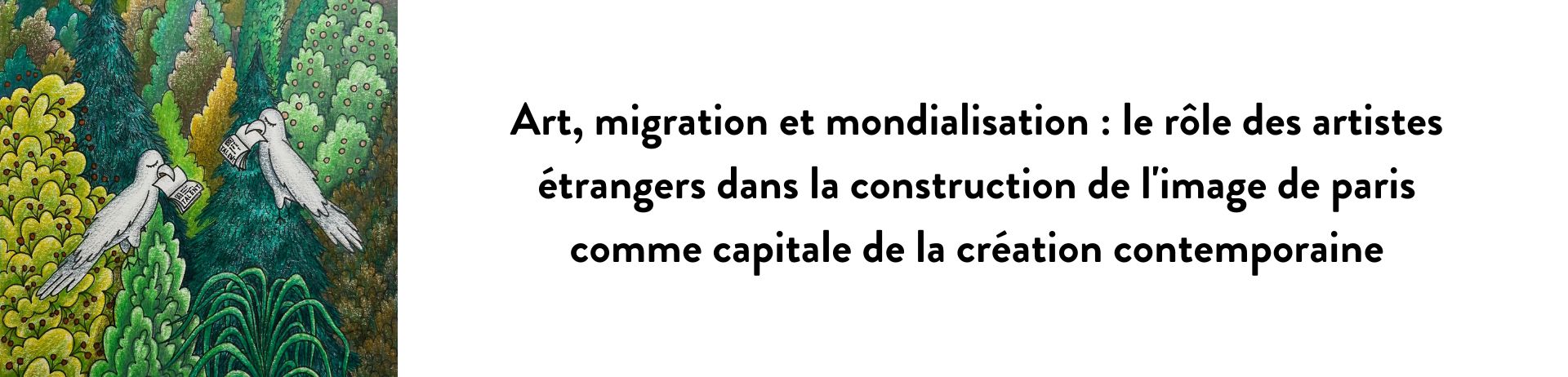 Art, migration et mondialisation : le rôle des artistes étrangers dans ...